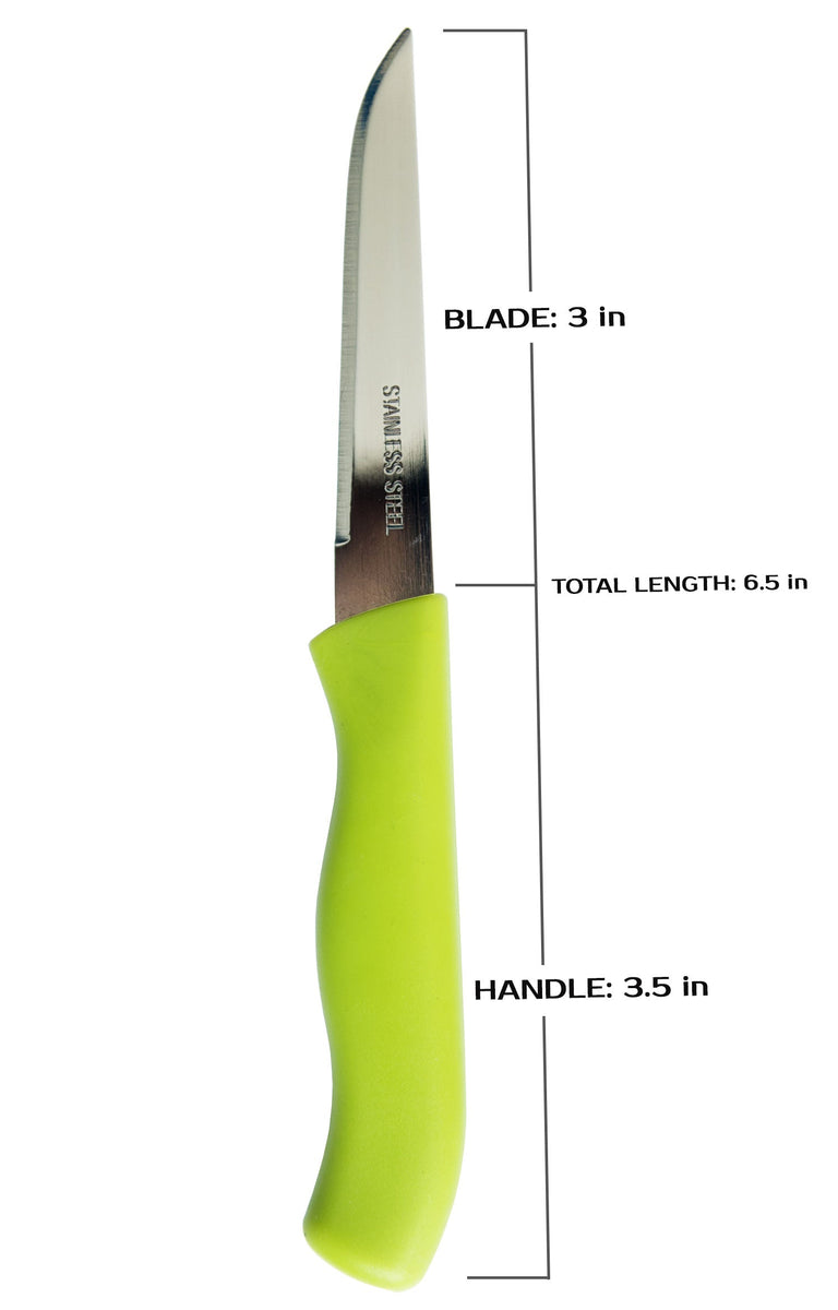 Paring Knife Set of 12 – Stainless Steel, Sharp & Ergonomic Design ...